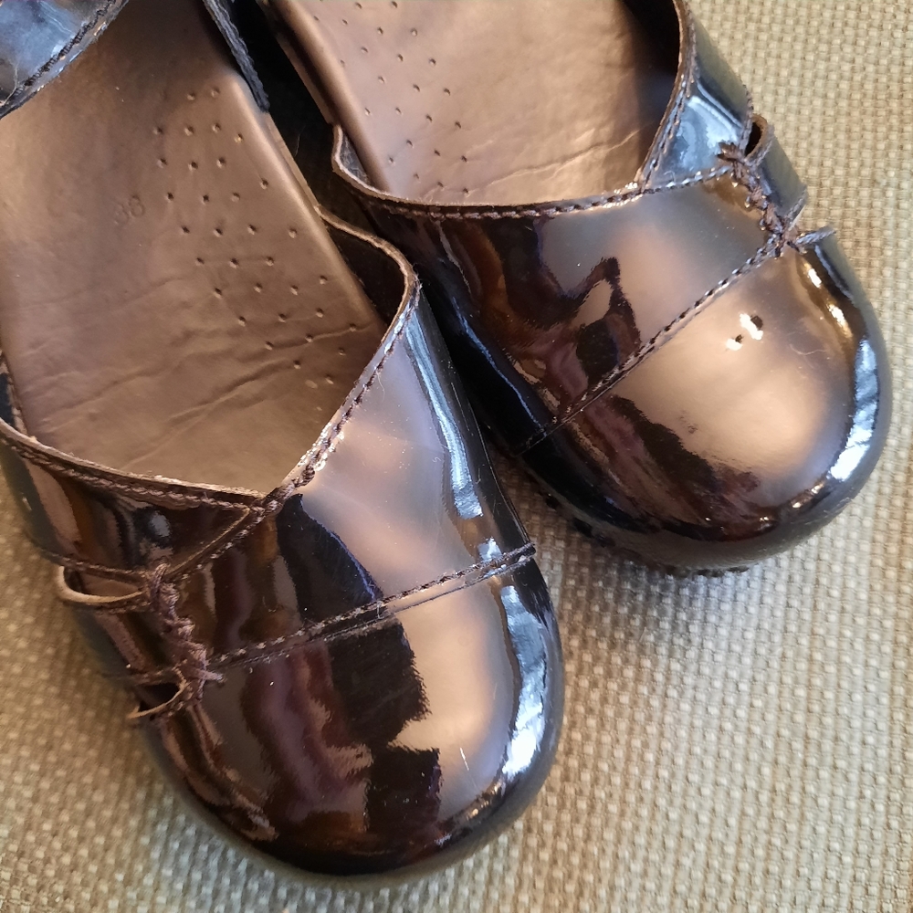 Dansko Patent Leather Clogs - Gem